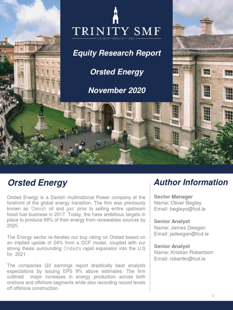 Orsted - Trinity SMF | PDF | Wind Power | Solar Power