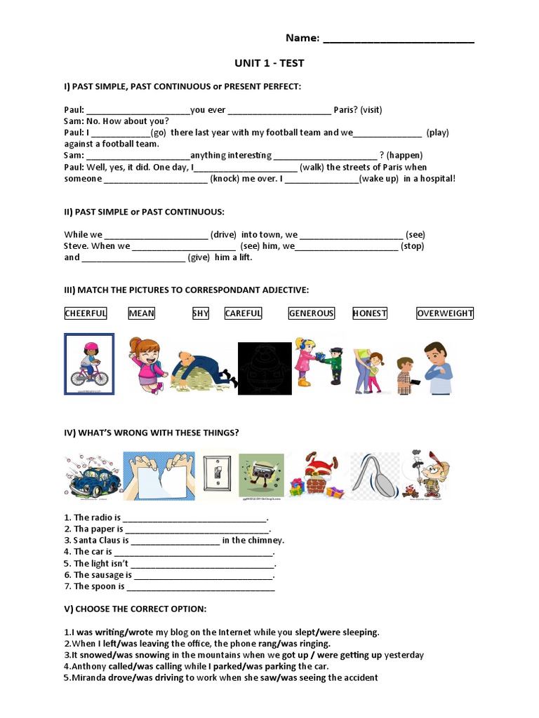 TEST Project 5 Unit 1 | PDF