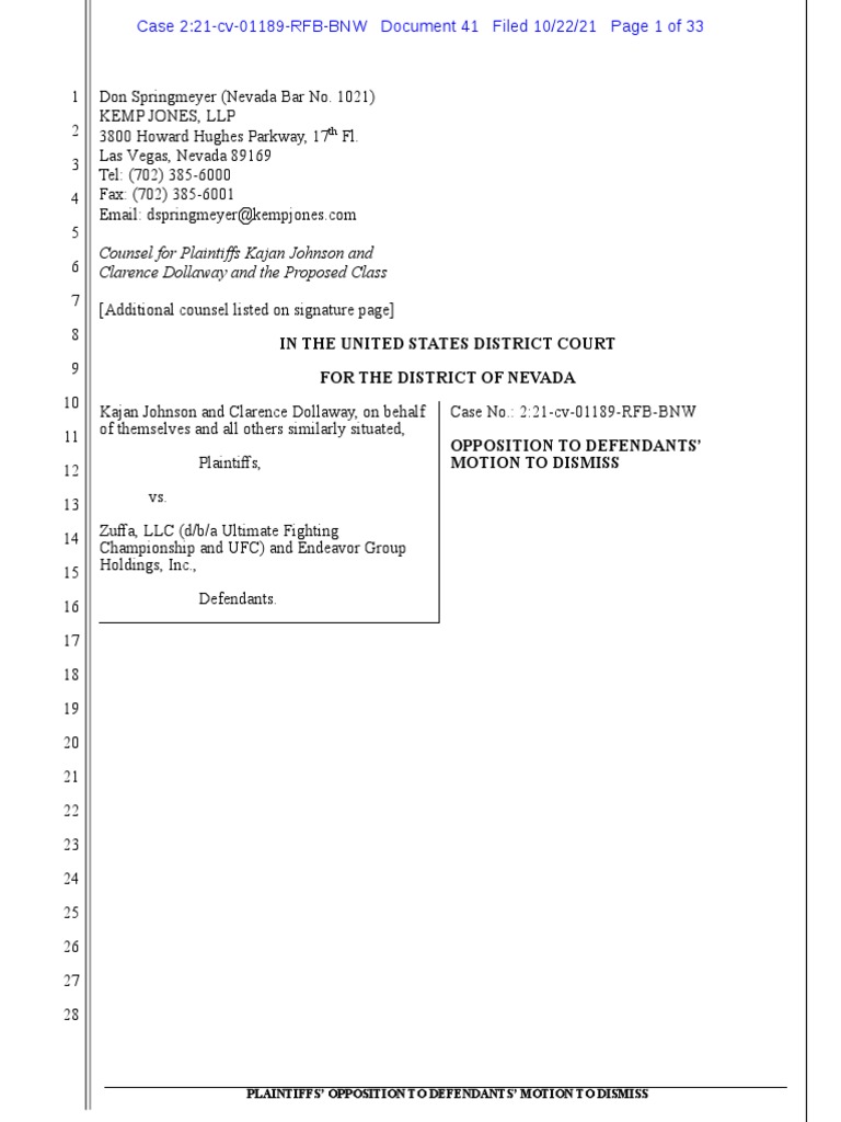 Response To Motion To Dismiss | PDF | Monopoly | Complaint
