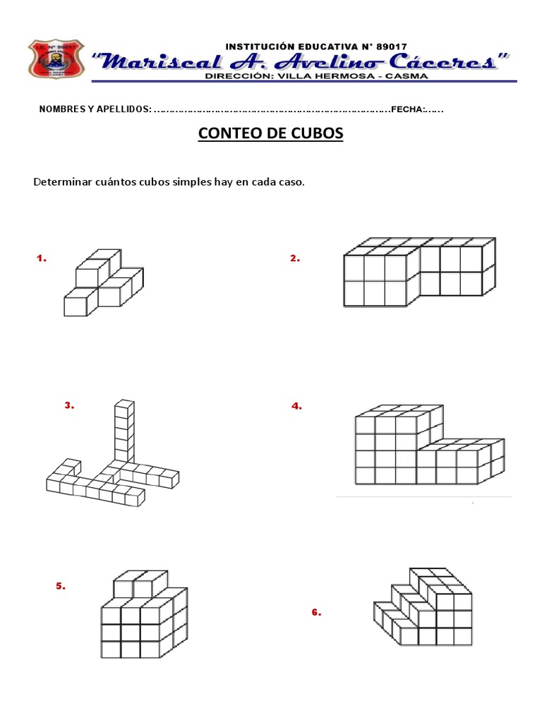 Reto Matematico - Conteo de Cubos | PDF