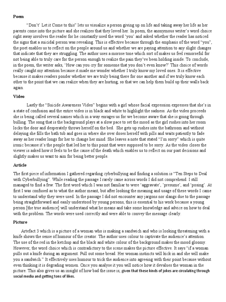 Sample For Reflection 2 by Paragraphs | PDF