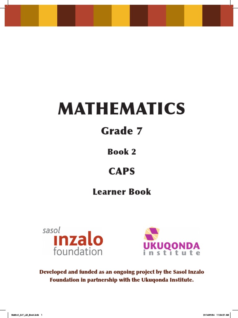 Maths2 Gr7 LB | PDF | Numbers | Variable (Mathematics)