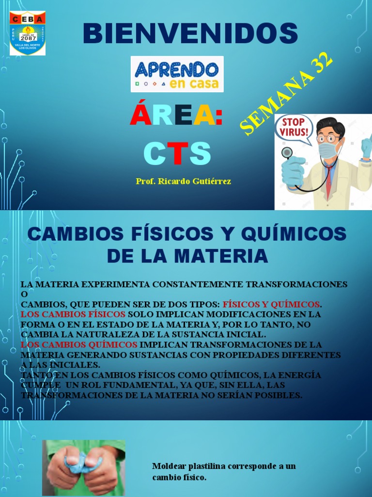 Cambios Fisicos y Quimicos de La Materia | PDF | Química | Importar