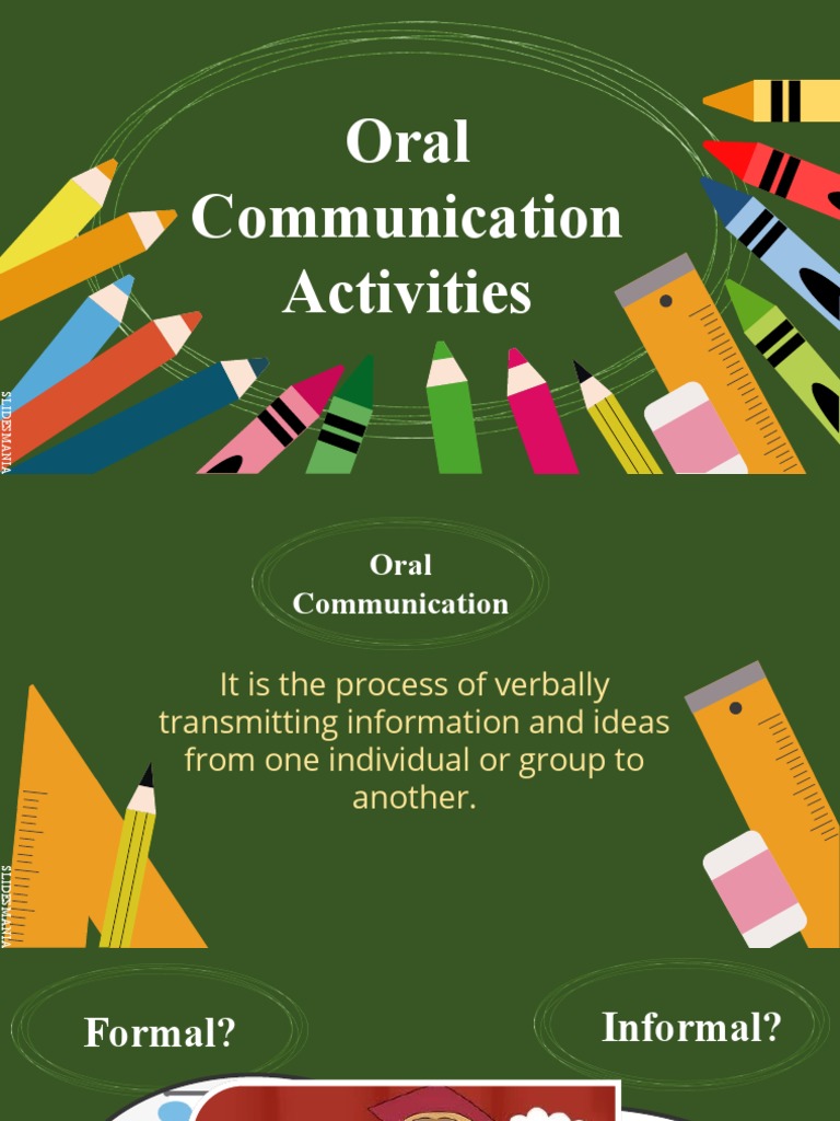 Oral Communication Activities | PDF | Thesis | Test (Assessment)