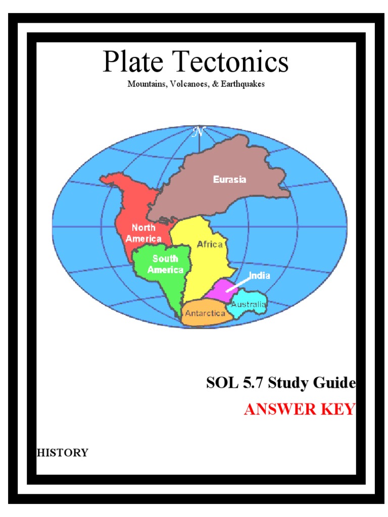 Plate Tectonics Study Guide Answer Key | PDF | Plate Tectonics | Volcano