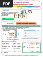 Cuadernillo G Gu Gü | PDF