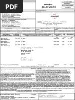 Modelo de BL - MARITIMO | PDF | Bill Of Lading | Cargo