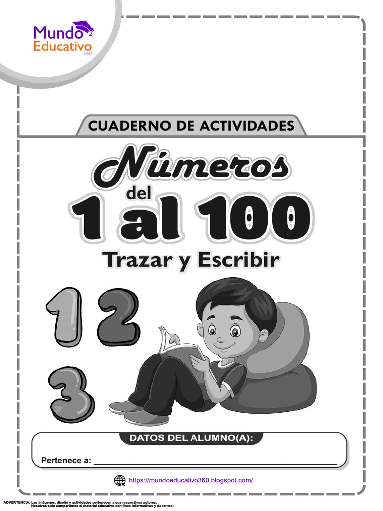 Actividades de Trazado de Números 1-100 | PDF