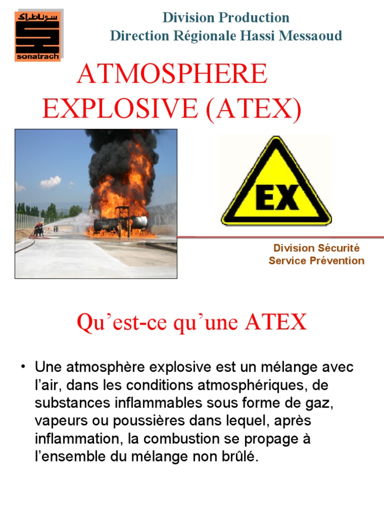 05.atmosphère Explosive ATEX | PDF | Combustible | Atmosphère de la Terre
