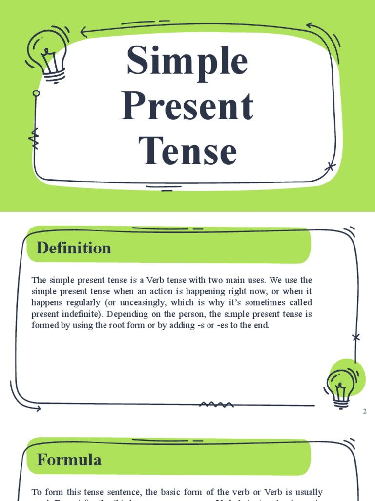 Simple Present Tense Group 3 | PDF | Verb | Subject (Grammar)