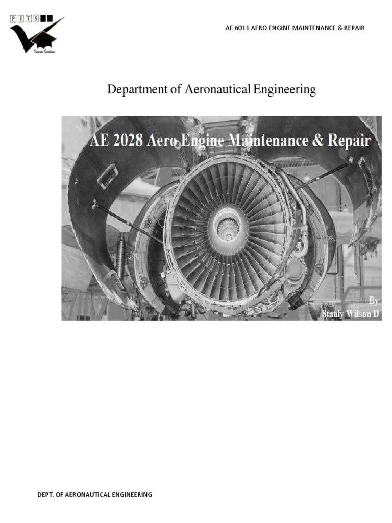 Department of Aeronautical Engineering: Ae 6011 Aero Engine Maintenance ...