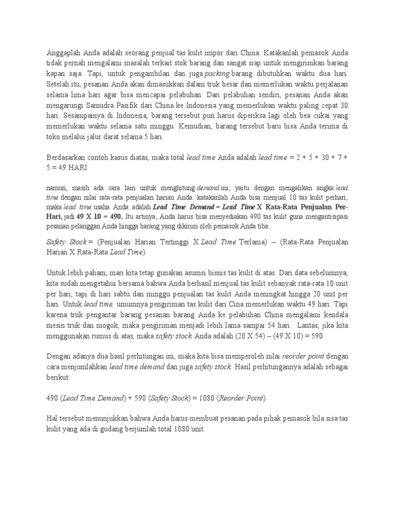 Contoh ROP | PDF