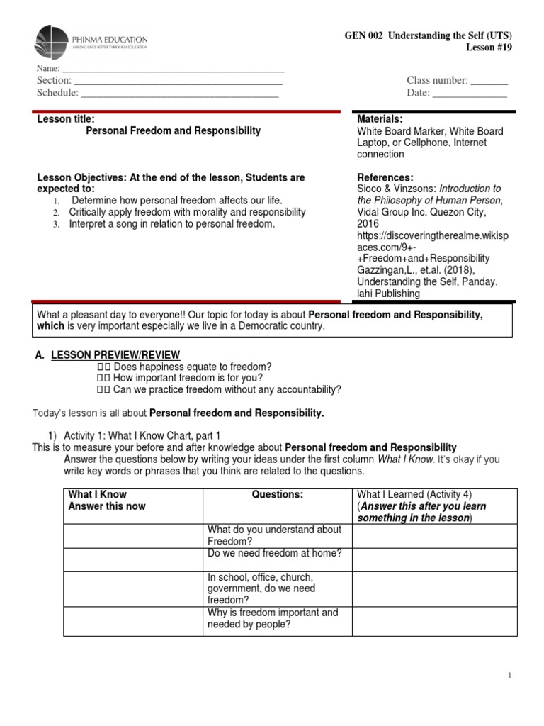 Section: - Schedule: - Class Number: - Date | PDF