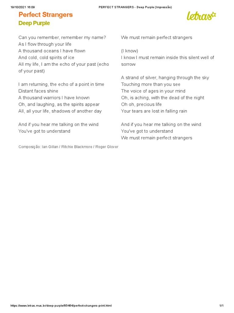 Perfect Strangers | PDF