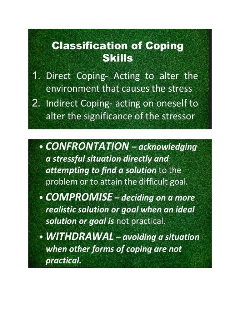 Coping Mechanism Scribd | PDF