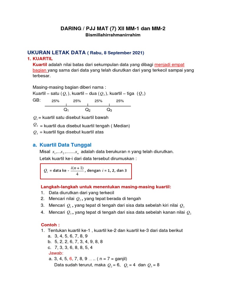 Daring Mat (7) Xii MM-1, MM-2 Dan TBSM | PDF