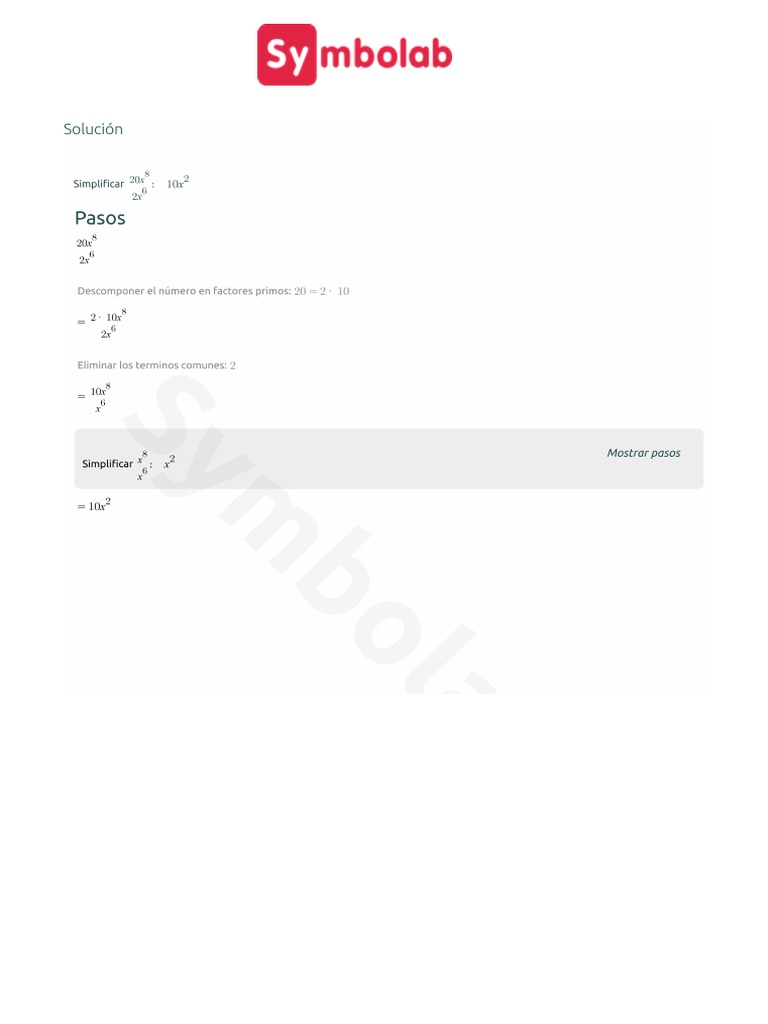 Symbolab - Solutions | PDF