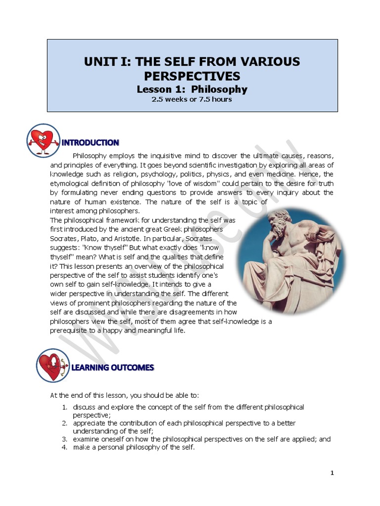 Unit I Module 1st Sem. 2021 2022 With Watermark | PDF | Id | Soul