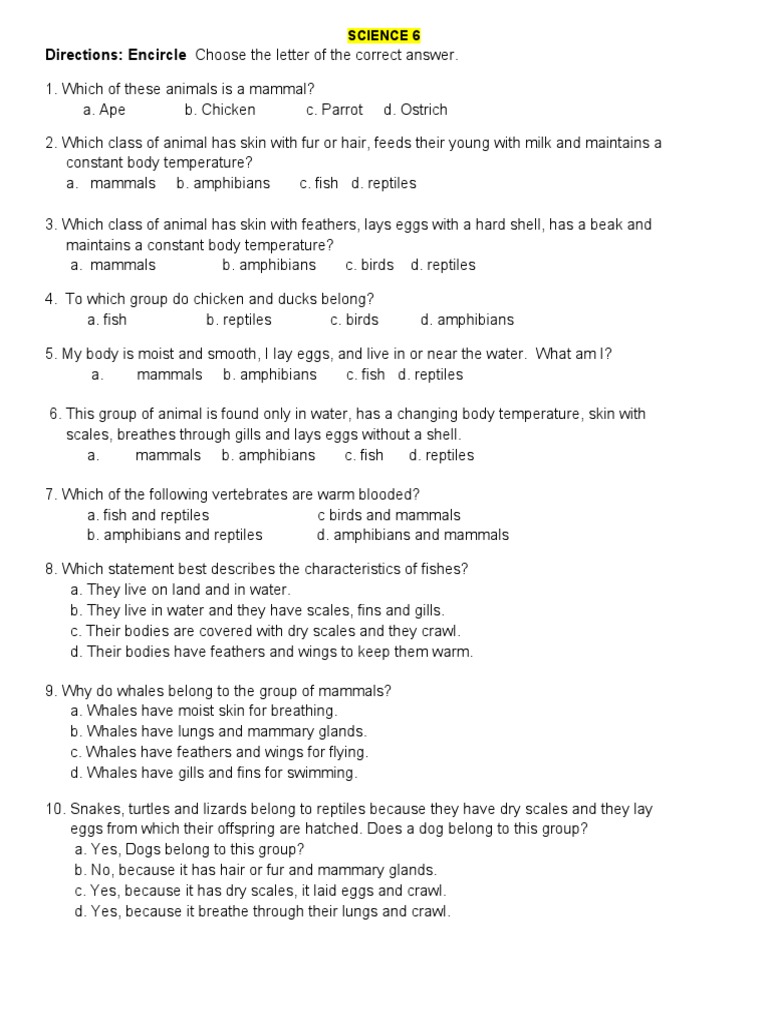 Directions: Encircle Choose The Letter of The Correct Answer | PDF ...