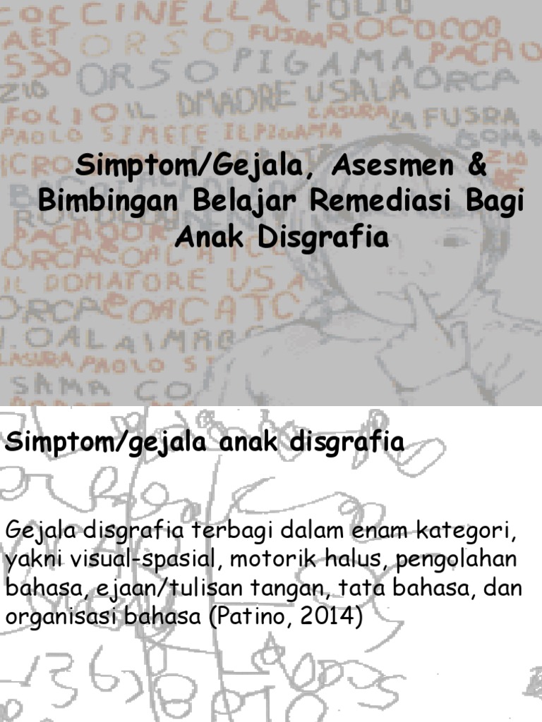 Presentation-Disgrafia (Kesulitan Belajar) | PDF