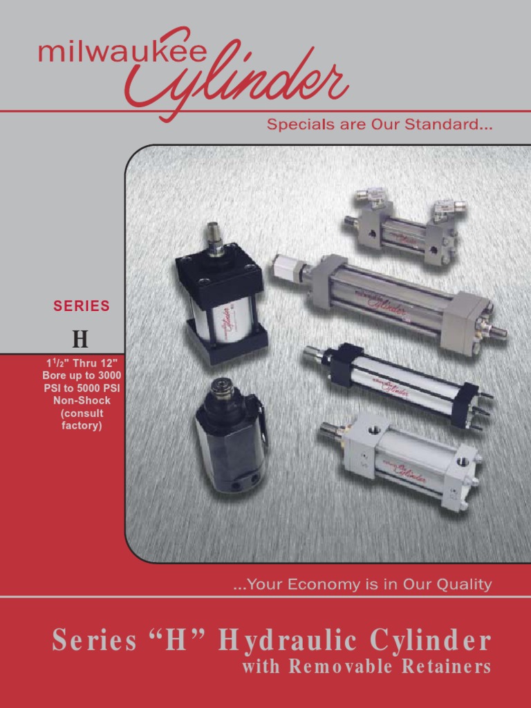 Milwaukee Series H Hydraulic Cylinders | PDF | Piston | Manufactured Goods