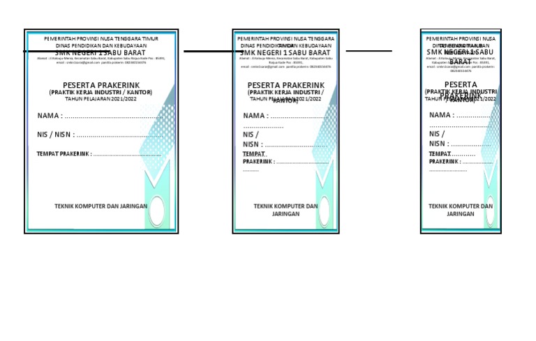 Contoh Name Tag Peserta Prakerin SMK | PDF
