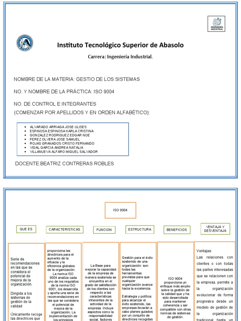 Iso 9004 | PDF | Organización internacional para la estandarización ...