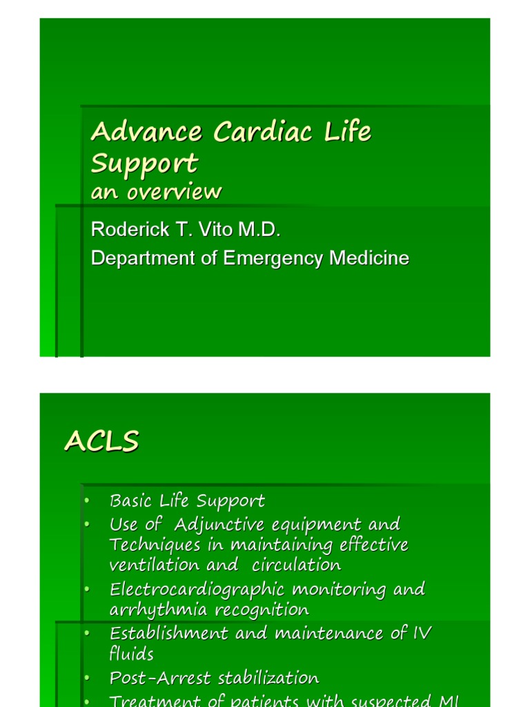 Emed - Advance Cardiac Life Support | PDF | Cardiopulmonary ...