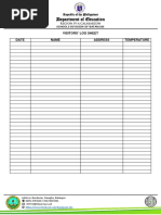Outgoing Documents Log Sheet Template | PDF