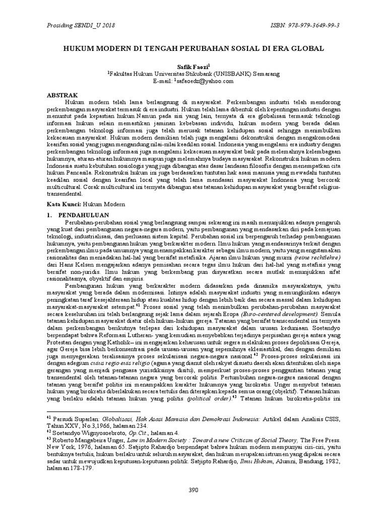 Hukum Modern dan Perubahan Sosial Global | PDF | Politik | Sejarah