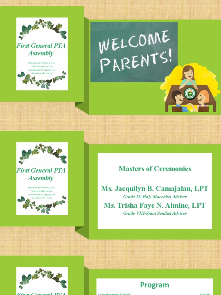First General Pta Assembly | PDF