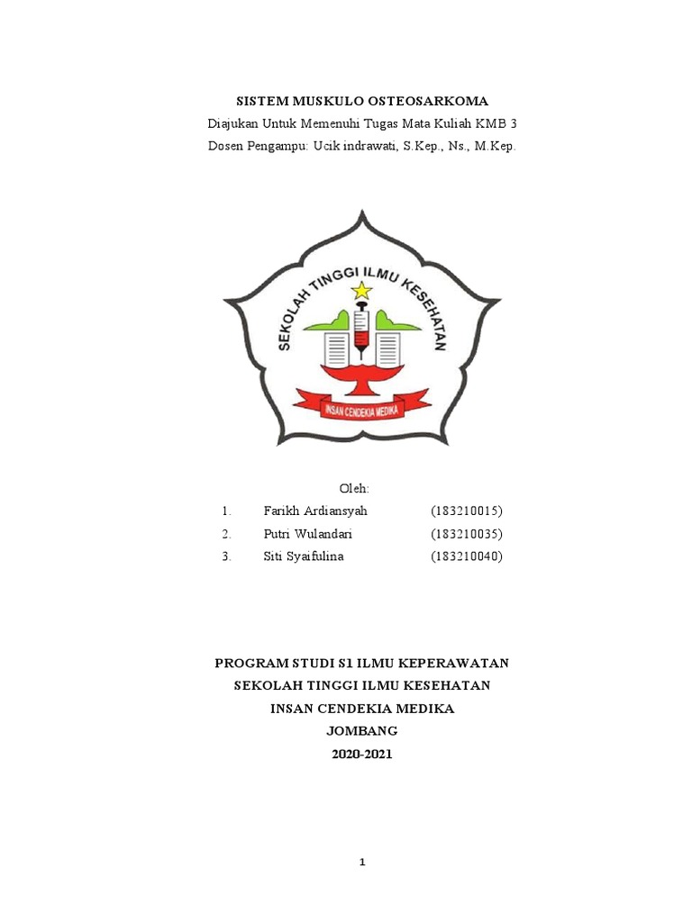 Askep Osteosarkoma-1 | PDF