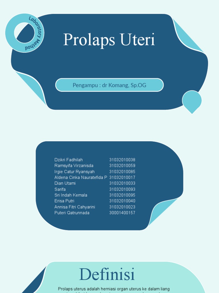 Prolaps Uteri | PDF | Sains & Matematika
