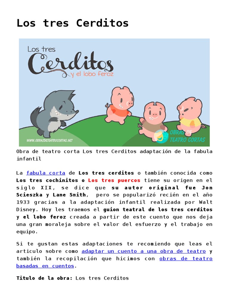 Los Tres Cochinitos | PDF