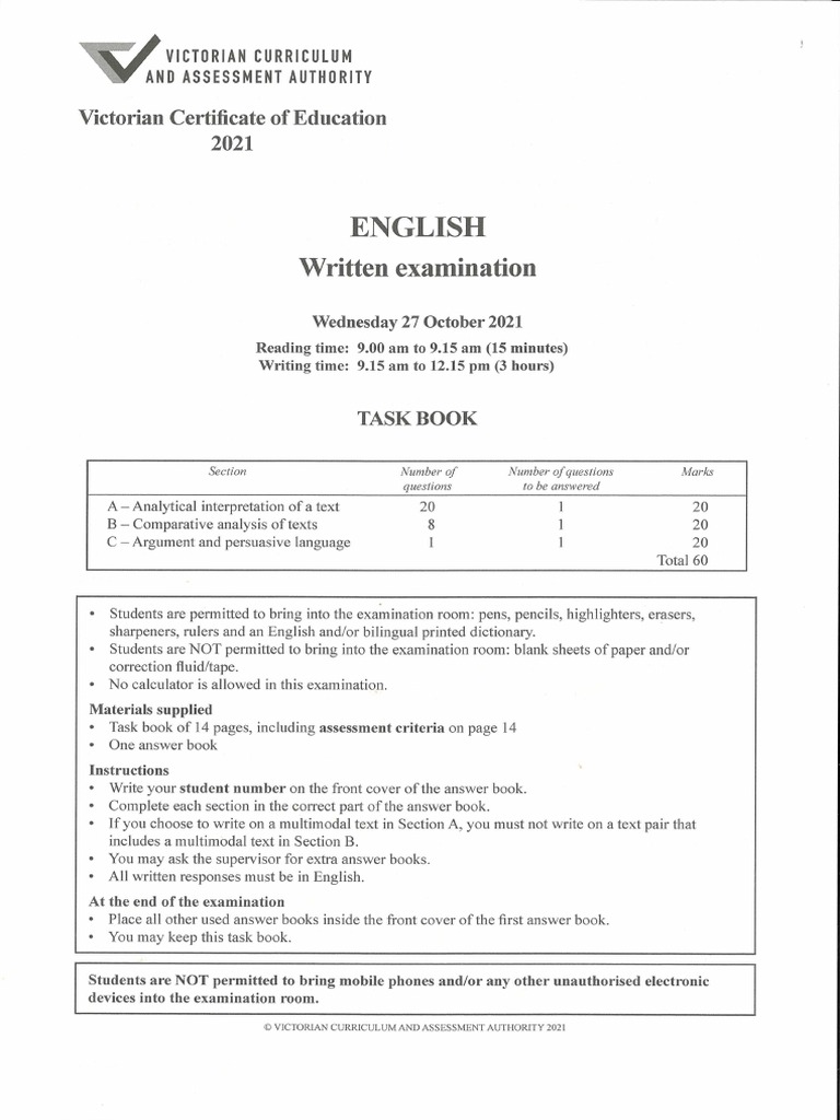 VCE English | PDF