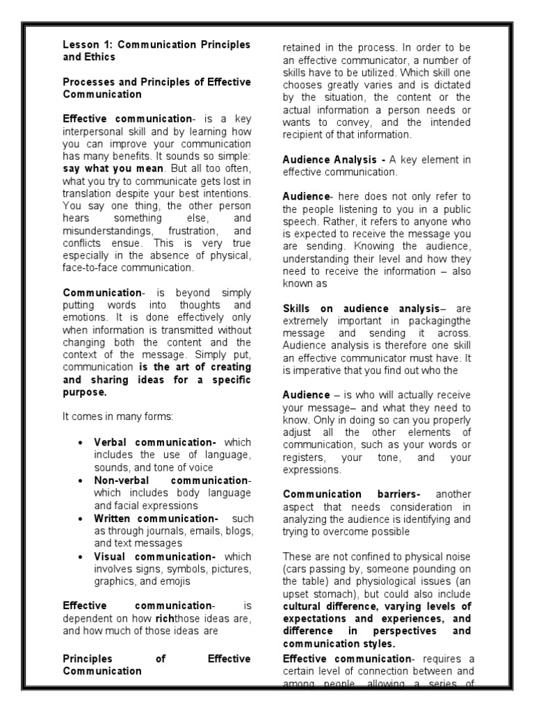 Purposive Communication Pointers | PDF | Communication | Popular ...