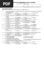 4th Quarter Exam in Cookery-9 | PDF | Custard | Desserts