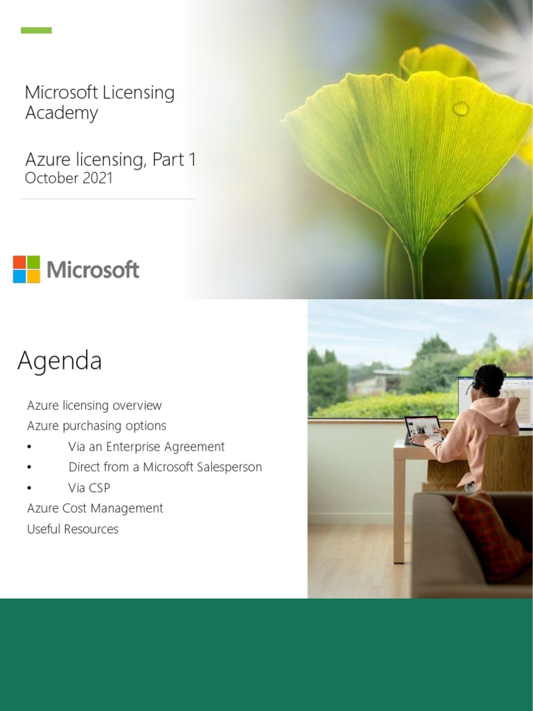 Azure Licensing Overview and Options | PDF | Microsoft Azure | Cloud ...