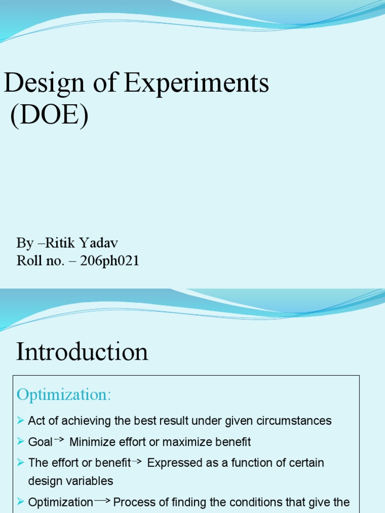 A Comprehensive Guide to Design of Experiments (DOE) Methodology ...