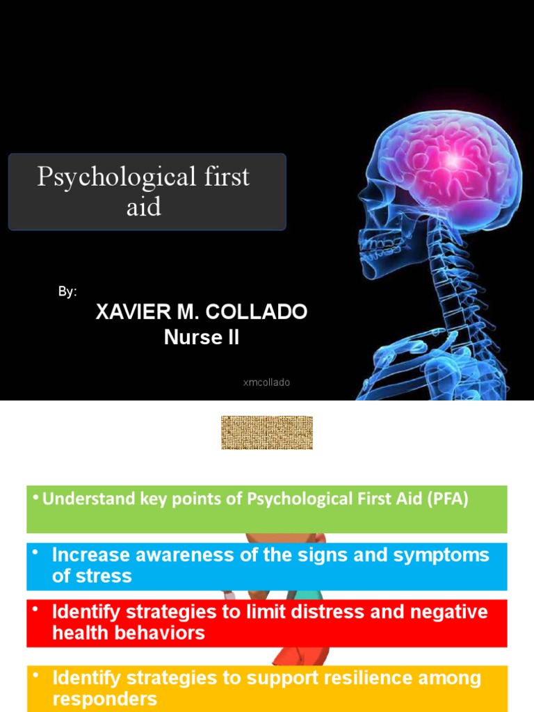 Psychological First Aid Guide | PDF | Mental Health | Psychology