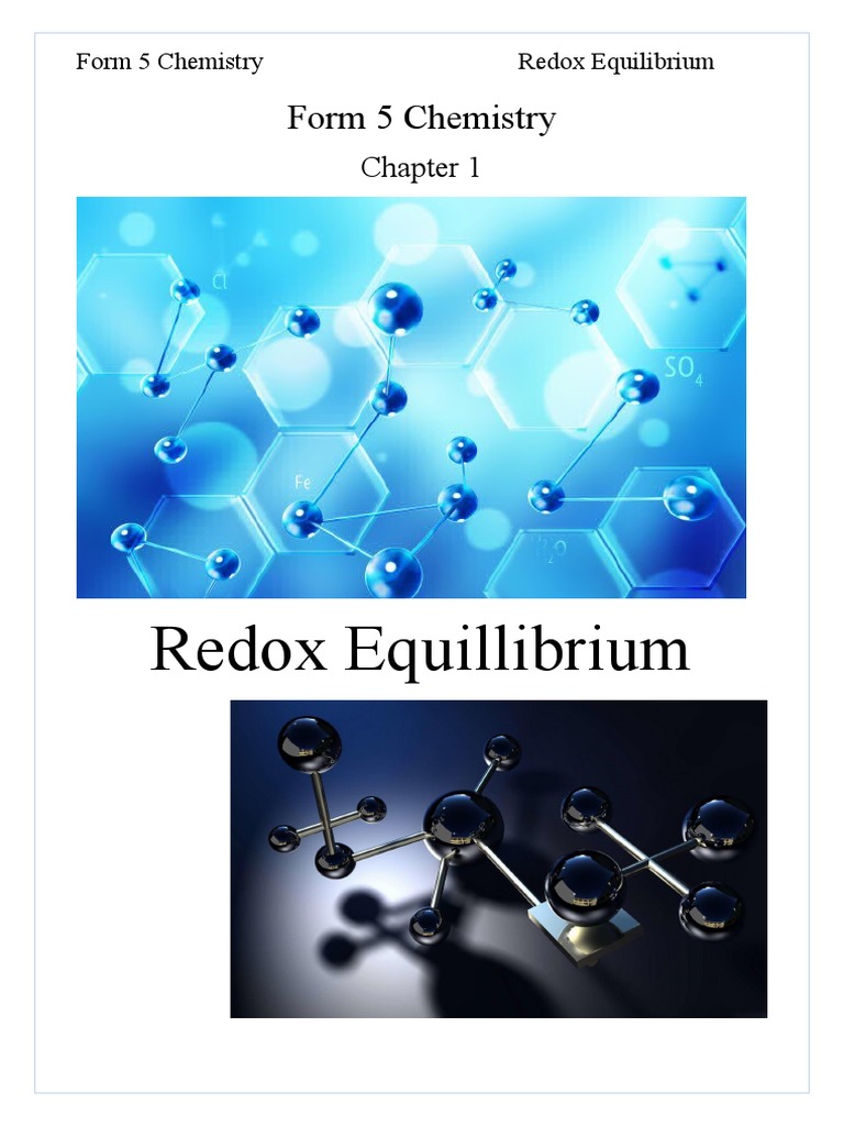 Redox Equillibrium: Form 5 Chemistry | PDF | Redox | Chemical Compounds