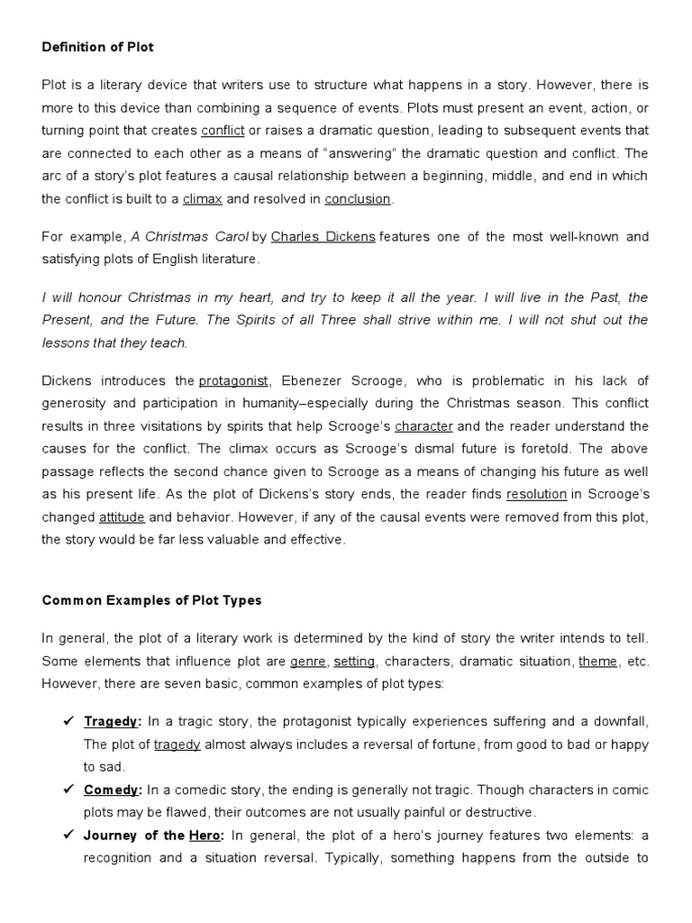 Definition of Plot | PDF | Plot (Narrative) | Narrative