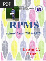 Rpms Portfolio Sample 2 | PDF | Lesson Plan | Teachers