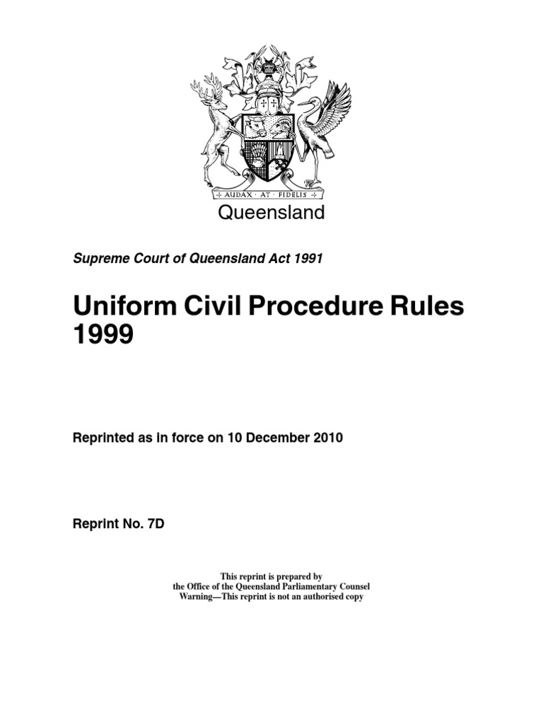 UCPR | PDF | Default Judgment | Discovery (Law)