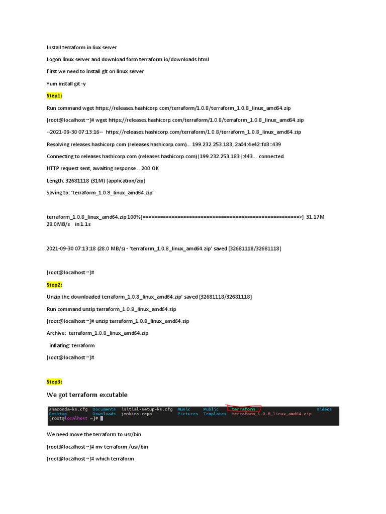 Terraform Running Using Jenkins CI-CD Pipeline | PDF | System Software ...