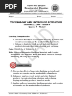 TLE 6 - INDUSTRIAL ARTS Module 2 | PDF | Learning | Creativity