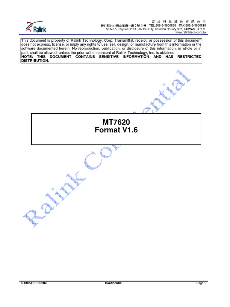 MT7620 - EEPROM Content v1 - 6 | PDF | Dynamic Random Access Memory | Booting