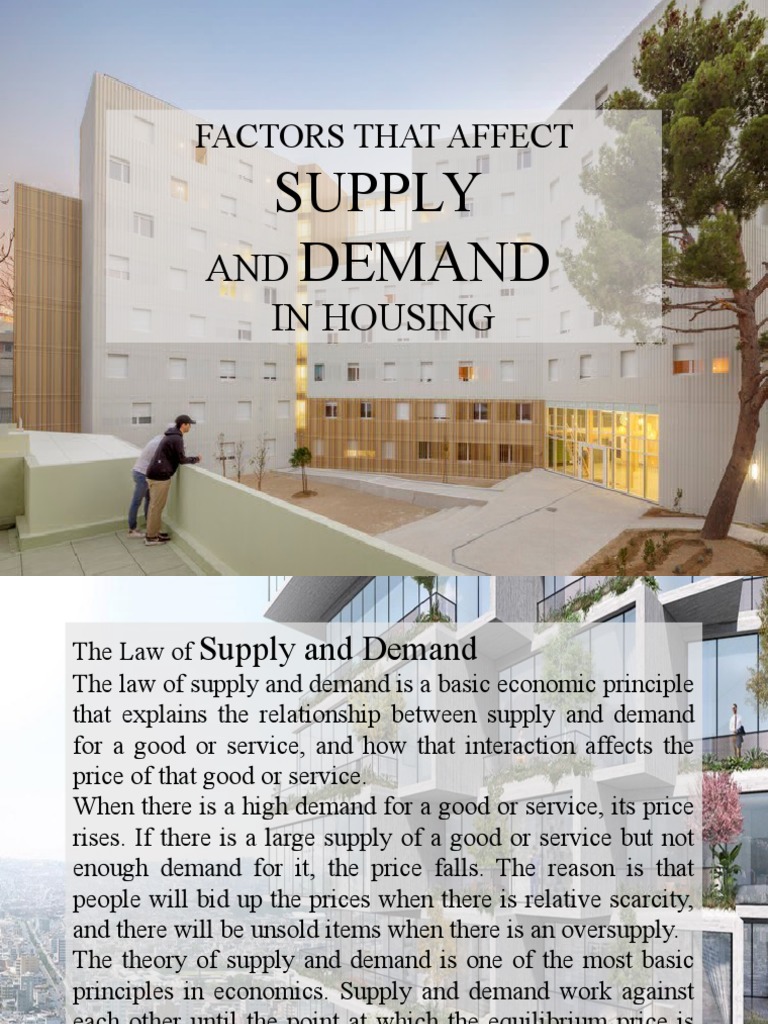 Factors That Affect Supply and Demand in Housing | PDF | Supply ...
