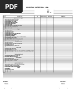 VMC Preventive Master Check List | PDF | Switch | Oil