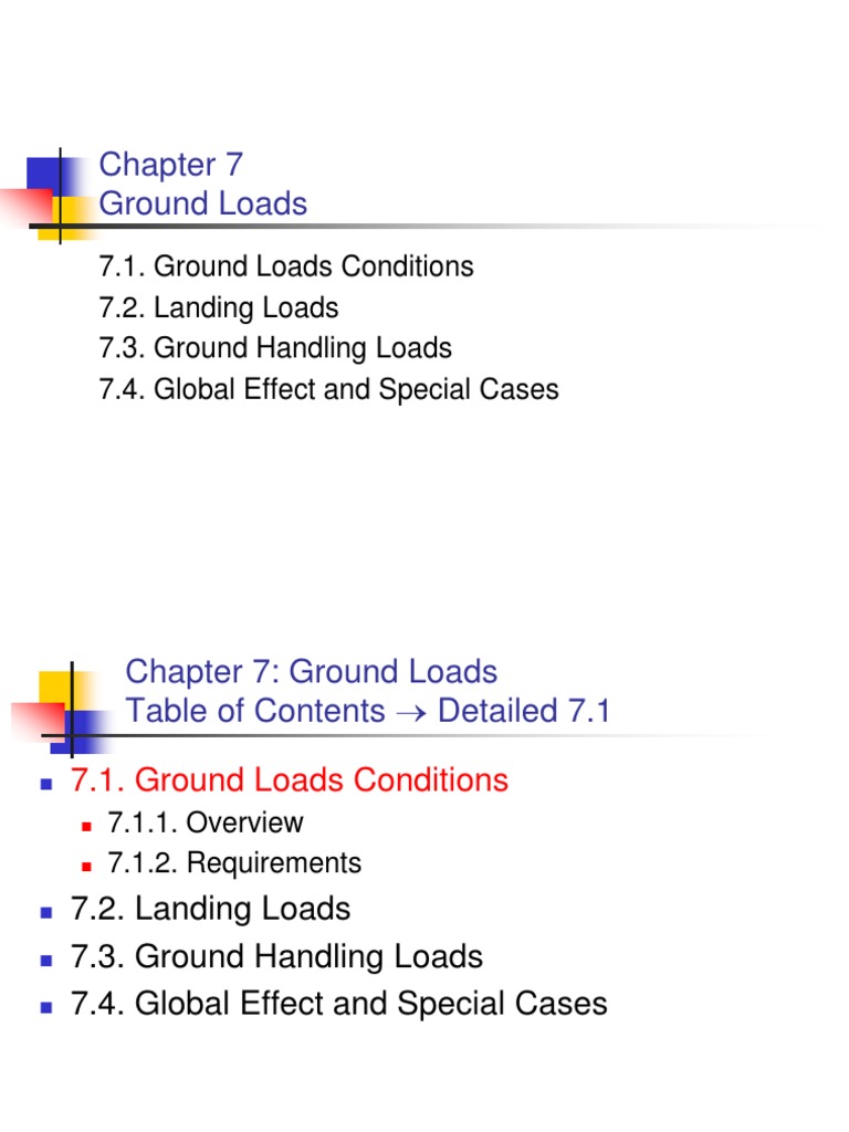 Ch07 Ground Loads 2020 | PDF | Landing Gear | Takeoff